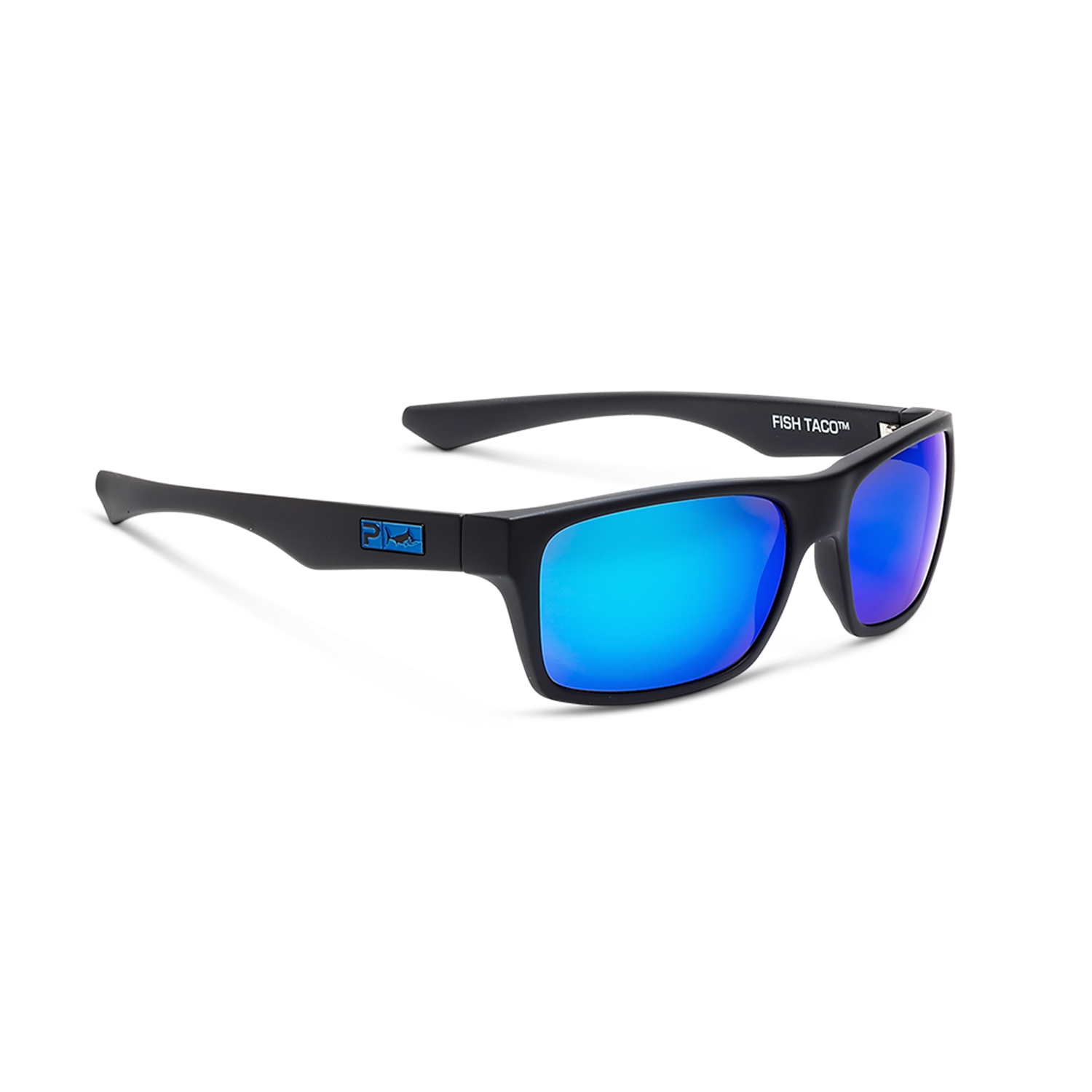 Pelagic Sunglasses Fish Taco Poly Matteblack/Blue (2025/26) | Composite Developments