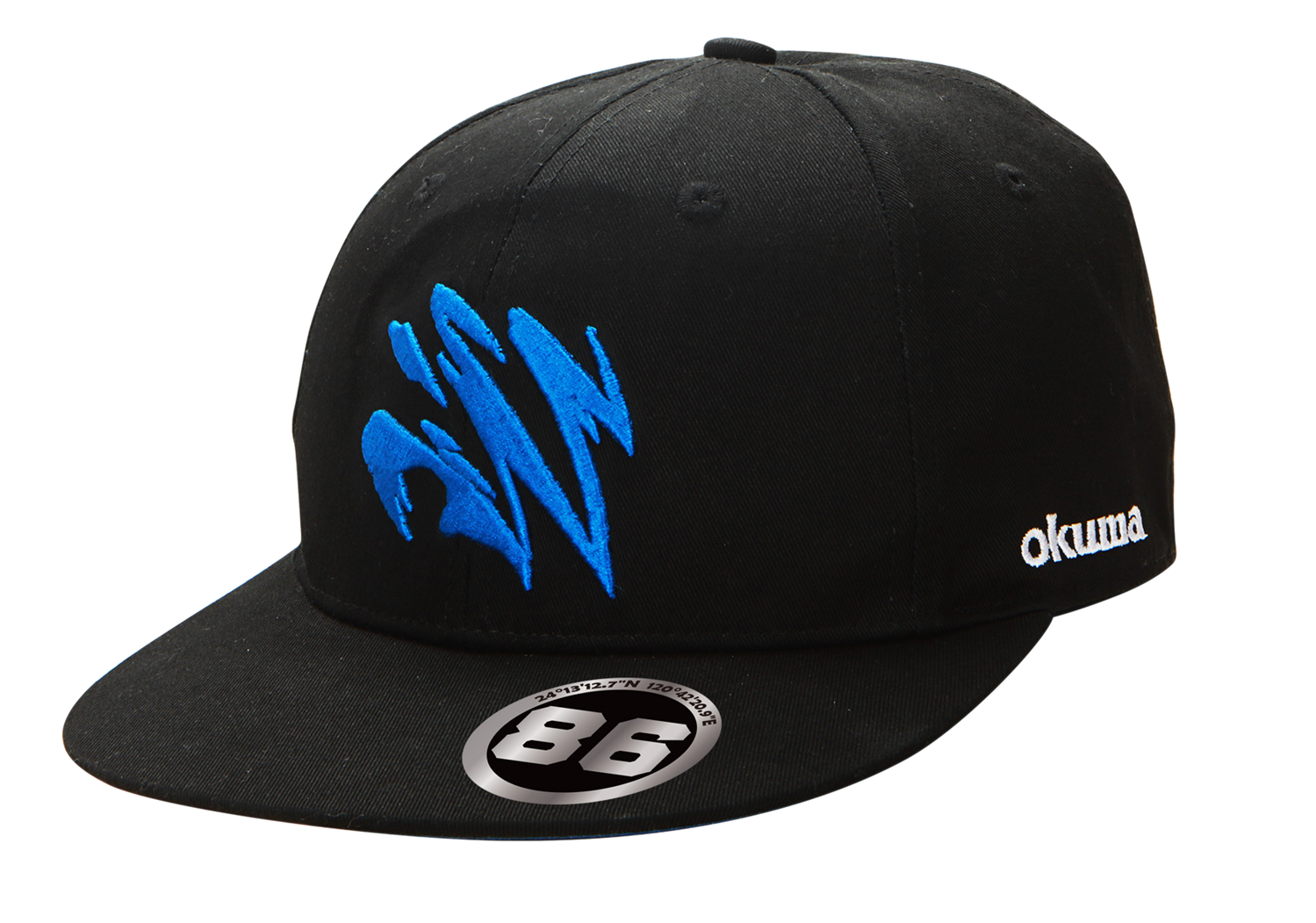 OKUMA CAP MOTIF FLAT PEAK BLACK | Composite Developments