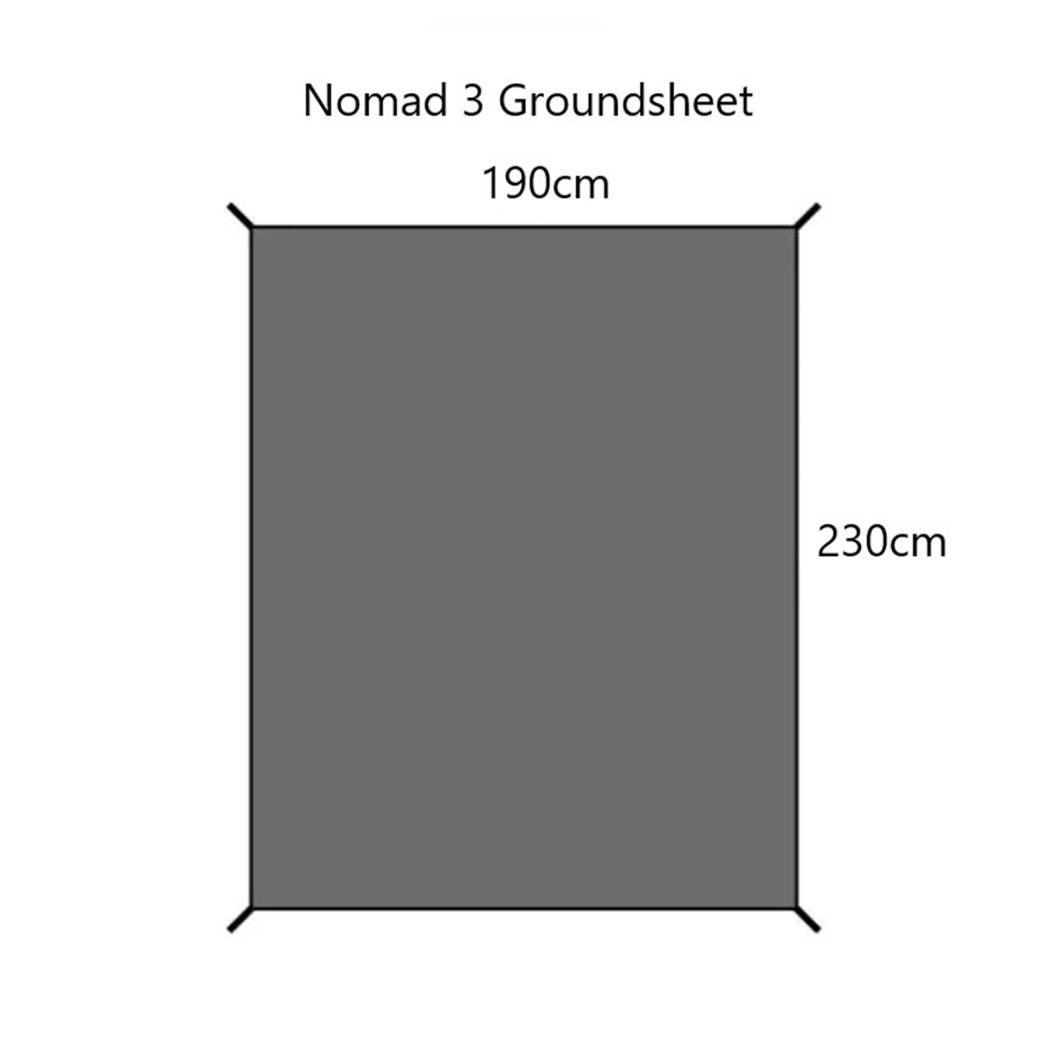 Orson Tent Acc Groundsheet Nomad 3 Person | Composite Developments