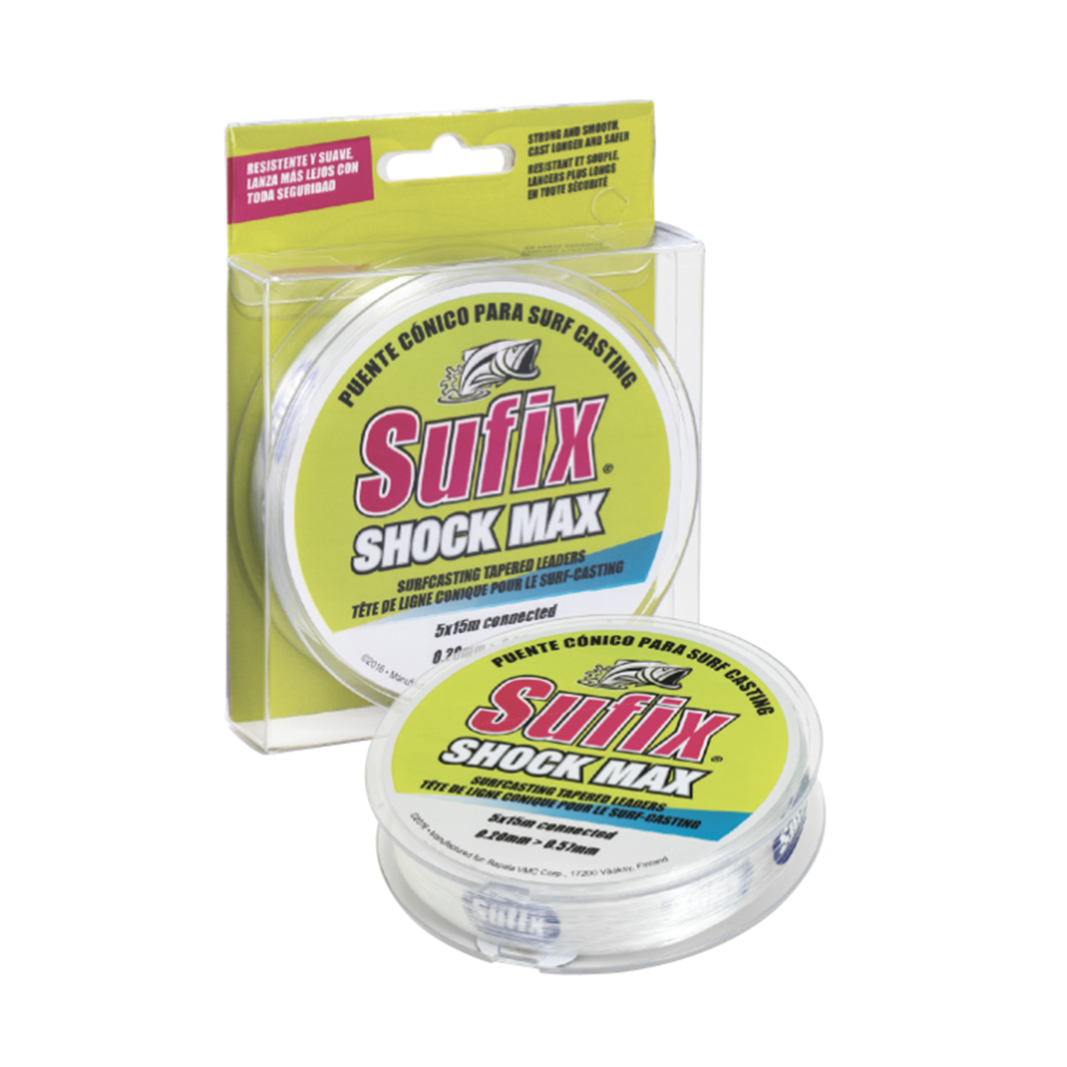 Sufix SHOCK MAX TAPERED LEADER CLEAR | Composite Developments