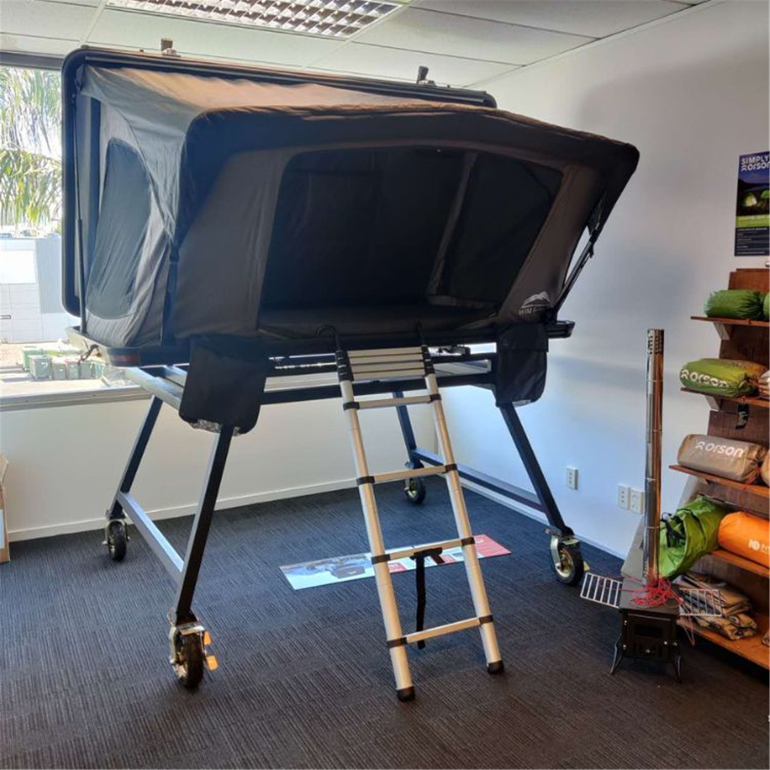 Wild Land Roof Tent Display Stand with Wheels 105cm Height | Composite ...