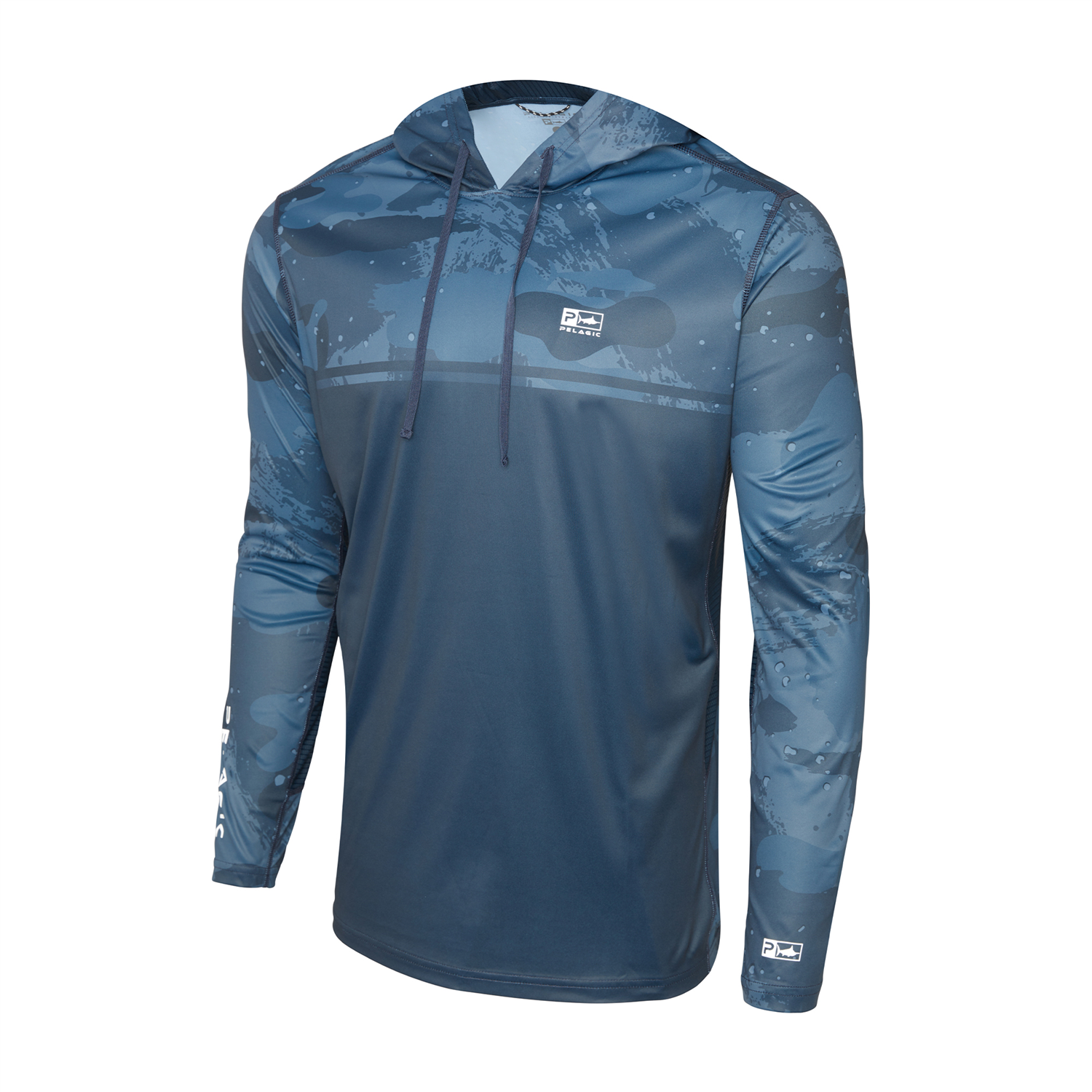 Pelagic Vaportek Hooded - Brush Camo Dark Navy (2025/26) | Composite Developments